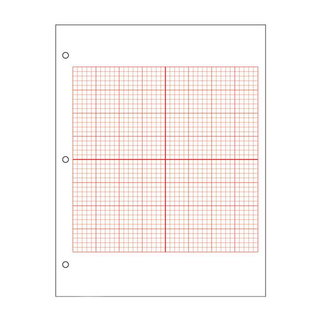 3-D Axis Graph Paper - Red -- 500 Sheet Ream | Geyer Instructional Products