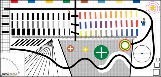 Robotics Challenge Mat -- "Water", FLL Size | Geyer Instructional Products