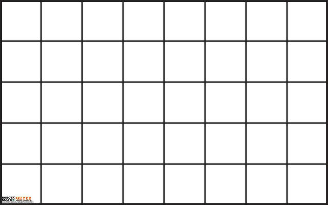 Wonder League Robotics Competition Grid Mat, 150cm x 240cm with 30cm ...