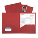Two-Pocket Heavyweight Poly Portfolio Folder with Prongs, Orange (Set ...