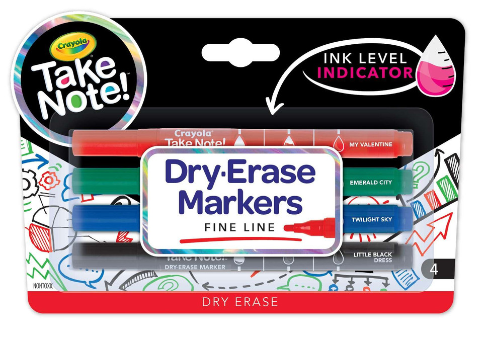 Take Note! 4 ct. Broad Line Dry-Erase Markers | Geyer Instructional ...