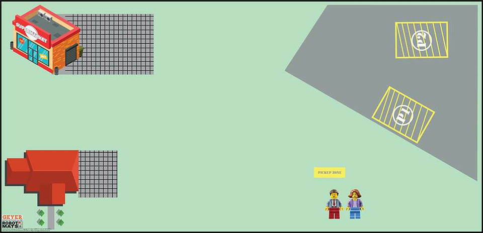 4H Robotics Challenge Mat with Guide, FLL Size 44.75" x 92.75" | Geyer ...