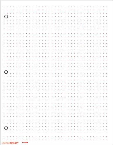 Classic Dot Graph Paper, 1/4" SQ. - Red - 500 Sheet Ream | Geyer ...