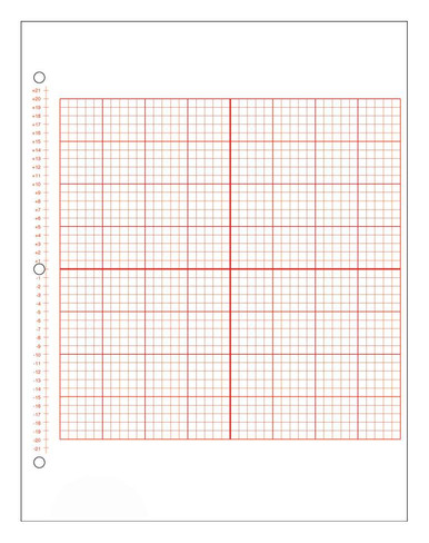 Vertical Numbered Graph Paper, 3/16" - Red - 500 Sheet Ream | Geyer ...