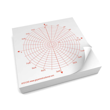 Graphing 3M Post It Notes Polar Radians | Geyer Instructional Products