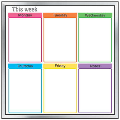 This Week 4x4 Dry Erase Board | Geyer Instructional Products