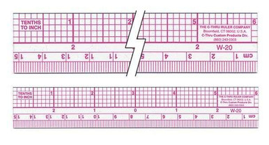 10ths Graph/Metric Ruler 6" | Geyer Instructional Products