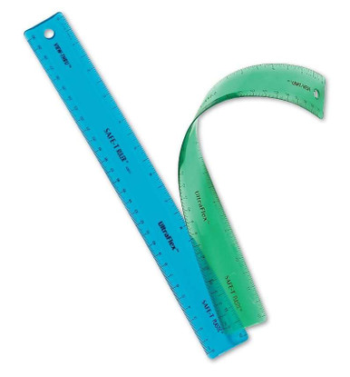 Ultraflex Safe-T Ruler, 12"/30cm | Geyer Instructional Products