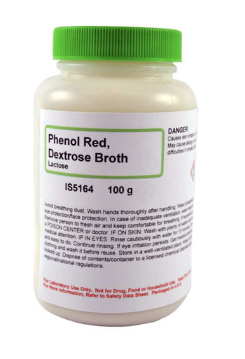 Phenol Red Dextrose Broth 100g 21 Gl Geyer Instructional Products