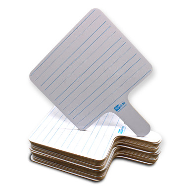 Rectangular Lined Double Sided Dry Erase Answer Paddles Pack of 12 ...