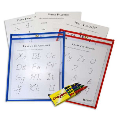 Dry Erase Pocket Study Aid Kit, 9 x 12 (Set of 12 Kits) | Geyer ...