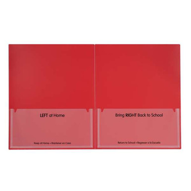 Classroom Connector Folders, Red, 25/BX | Geyer Instructional Products