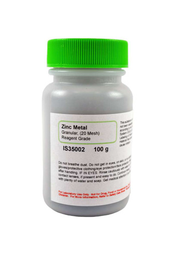 Aldon Chemicals: Reagent Grade Granular Metal Zinc, 20 Mesh, 100g ...