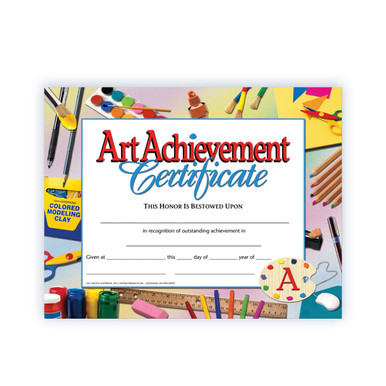 Art Achievement Certificate - Pack of 30, Creative Design | Geyer ...