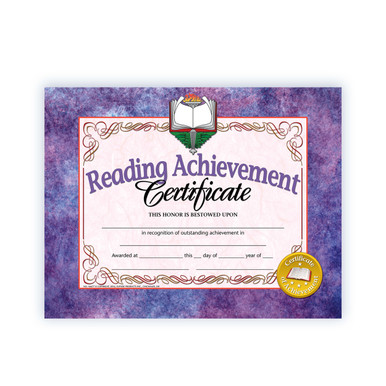 Reading Achievement Certificate - Pack of 30, Educational Design ...