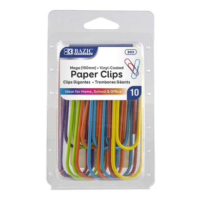 colored paper clips