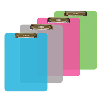 Standard Size Plastic Clipboard w/ Low Profile Clip 24 Packs | Geyer ...