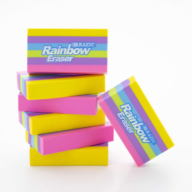 Rainbow Eraser (4/Pack) 24 Pack | Geyer Instructional Products