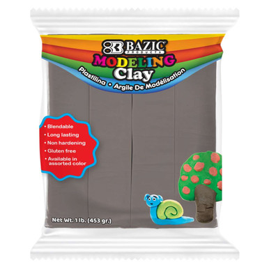 1 lb Gray Modeling Clay 24 Pack | Geyer Instructional Products