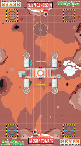 BrainStorm STEM Education Robotics Activity Mat: Mission to Mars, 80" x ...