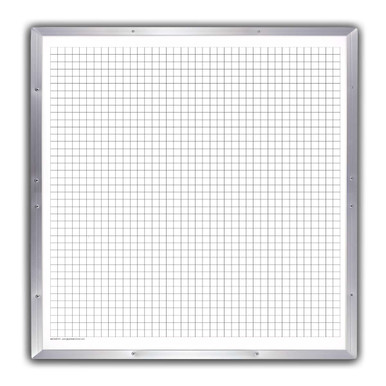 Dry Erase Grid Whiteboard, 1" Squares, 4' x 4', Aluminum Frame | Geyer ...