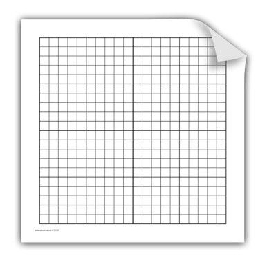 Static Cling Graph - 1" Squares and XY Axis | Geyer Instructional Products