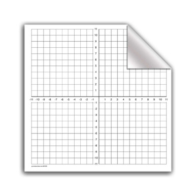 1" Grid with Numbered Axis Low-Tac Peel & Stick Graph | Geyer ...