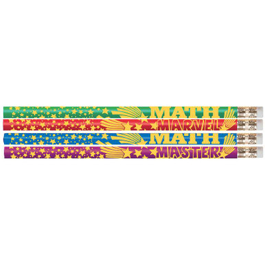 Math Pencils - Set of 12 for Classroom Use | Geyer Instructional Products