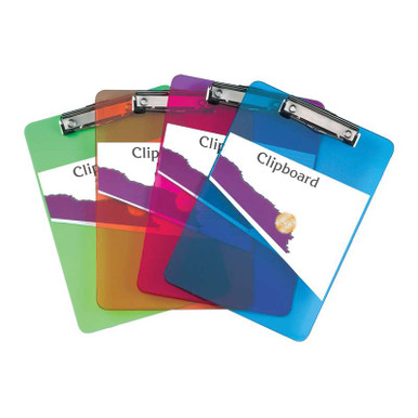 Plastic Clipboard - Colors May Vary | Geyer Instructional Products