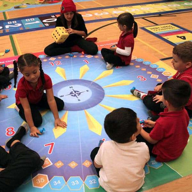 Hop Around the Clock - Telling Time Mat | Geyer Instructional Products