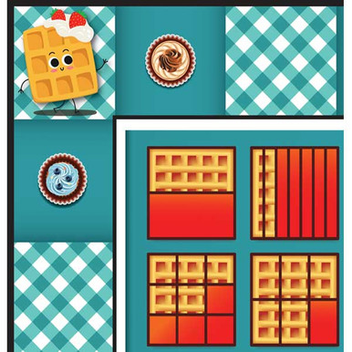 Fractions Games Waffles Mat | Geyer Instructional Products
