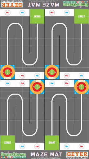 BrainStorm STEM Education Robotics Activity Mat: Maze, 80" x 44.75 ...