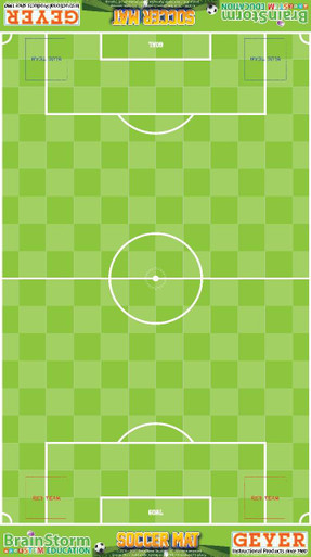 BrainStorm STEM Education Robotics Activity Mat: Soccer, 80" x 44.75 ...