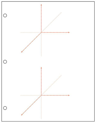 3-D Axis Graph Paper - Red -- 500 Sheet Ream - 150026 | Geyer ...