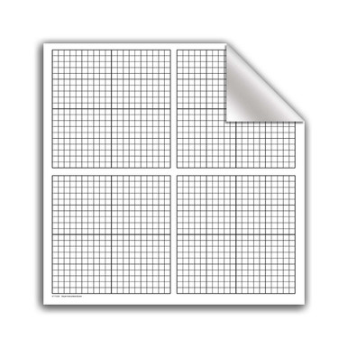 Low-Tac, 4 Quadrants, XY Axis, 24" x 24", 1" Grid - 175326 | Geyer ...