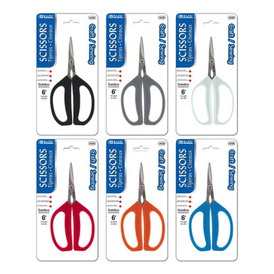 6" Craft / Sewing Stainless Steel Scissors 24 Packs - 224206 | Geyer ...