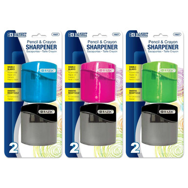 Dual Blades Sharpener w/ Square Receptacle (2/Pack) 24 Packs - 224258 ...