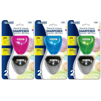 Dual Blades Sharpener w/ Triangle Receptacle (2/Pack) 24 Packs - 224260 ...