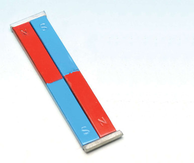 Painted Blue/Red Bar Magnets - Chrome Steel, 150x12x5mm - 224780 ...