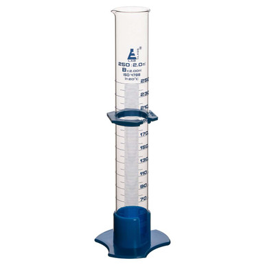 Measuring Cylinder, 250ml - Class B - Detachable, Plastic Hexagonal ...