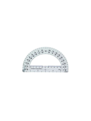 PROTRACTOR, PLASTIC, 15 CM - 227066 | Geyer Instructional Products