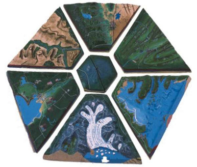 Landform Model Set, 37 Inch, Set of 8 - Cross-Sectional, 3 Dimensional ...