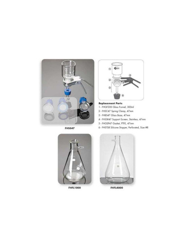 VACUUM FILTERING FLASK, 4000ML CAPACITY | Geyer Instructional Products