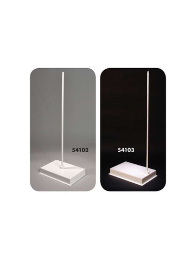 SUPPORT STAND W/ROD, PLASTIC, 8" X 12" BASE, 30" ROD - CENTER HOLE ...