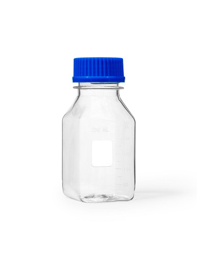 MEDIA / STORAGE BOTTLE, SQUARE, PC WITH PP CAP, 250ML, PK/24 | Geyer ...