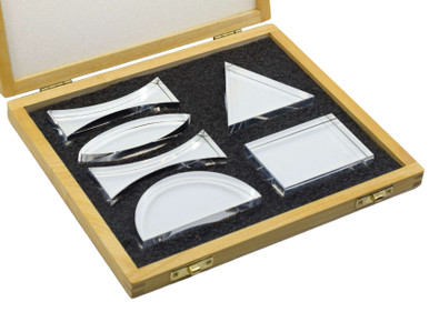Acrylic Prisms & Lenses, 6 Pcs - Wooden Storage Box | Geyer ...
