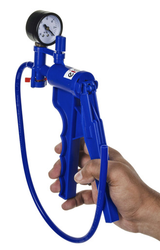 Blue Handheld Vacuum Pump with Gauge and 19.5" Tube - Eisco Labs ...