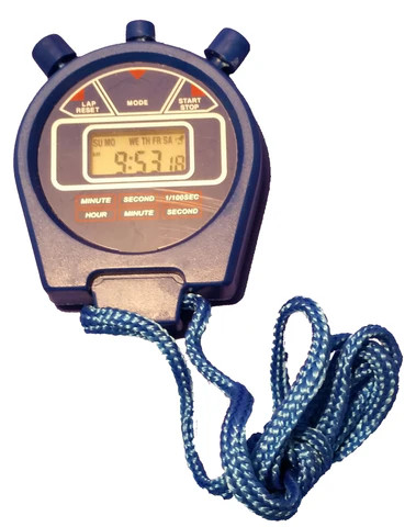 Digital Stopwatch with Cord and Multiple Settings
