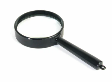 Magnifier Black Plastic Frame 3" diameter, 1.5X magnification