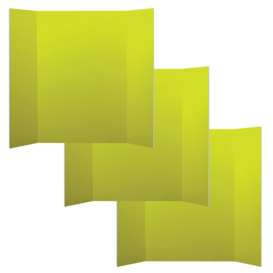 36" x 48" Yellow Foam Core Project Display Board - 3 Pack